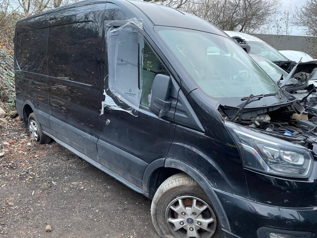 Ford Transit MK8 2015 2024 Front Door Right Side O/S In Black NO MIRROR ...