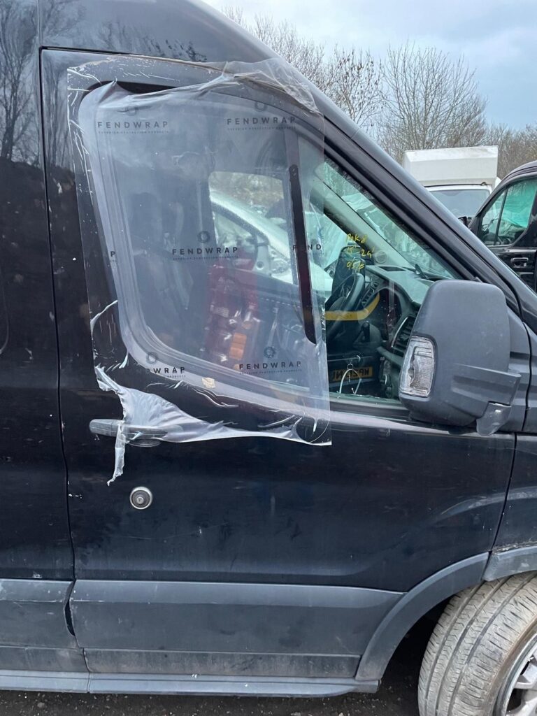 Ford Transit MK8 2015 2024 Front Door Right Side O/S In Black NO MIRROR ...